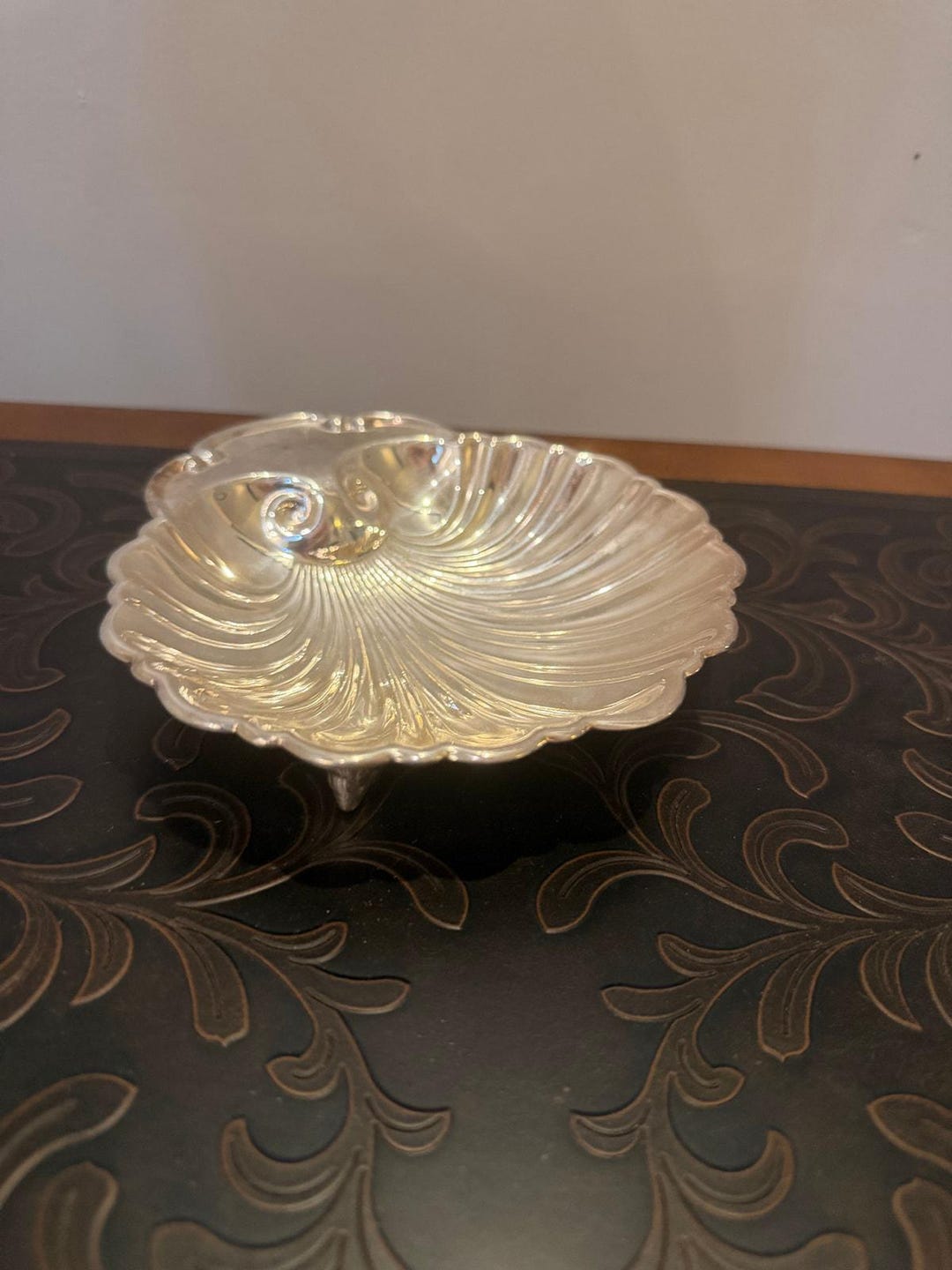 Vintage Silver Plated Clam Tray Dish Trinket Keys Catch All - Etsy