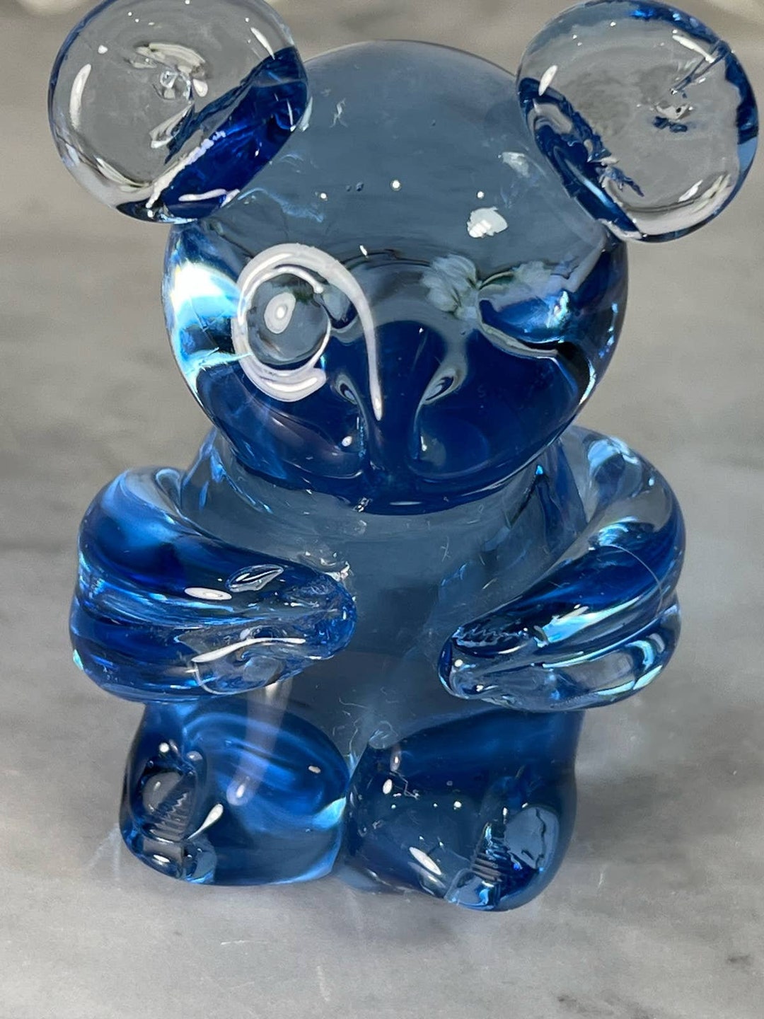 Vintage Art Glass Koala Bear - Etsy