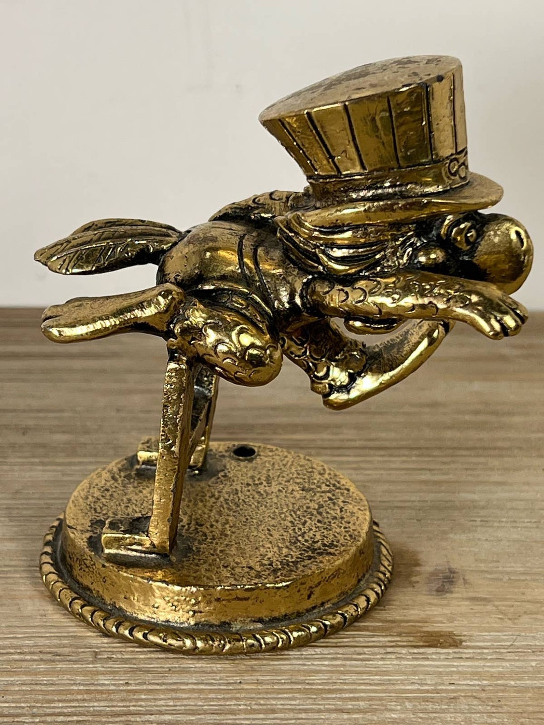 1984 Sam the Eagle 14k Gold Plated Figure Statue Paperweight - Etsy