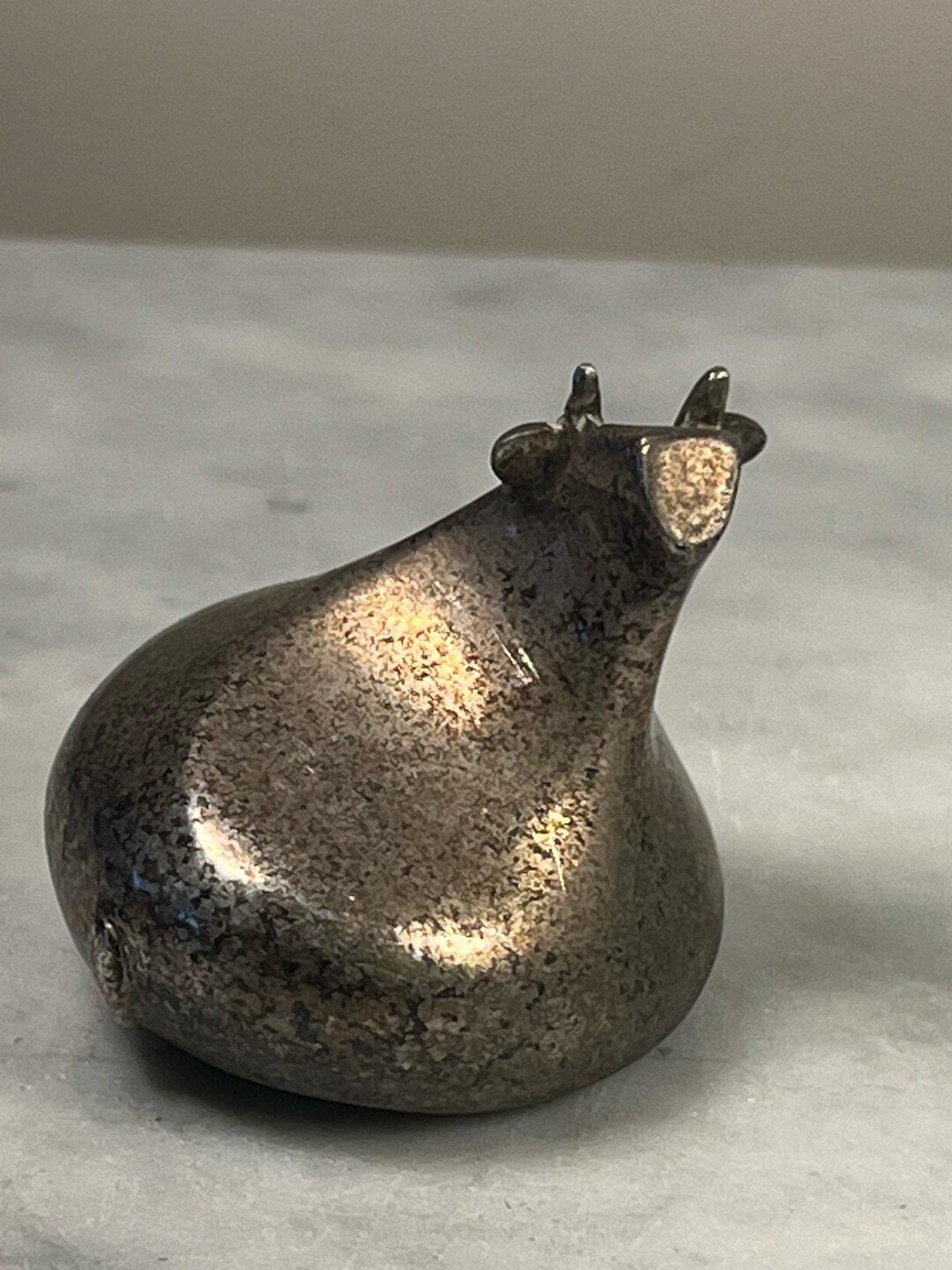 Vintage Cow Paperweight Dansk International Designs Japan Silver Plated ...