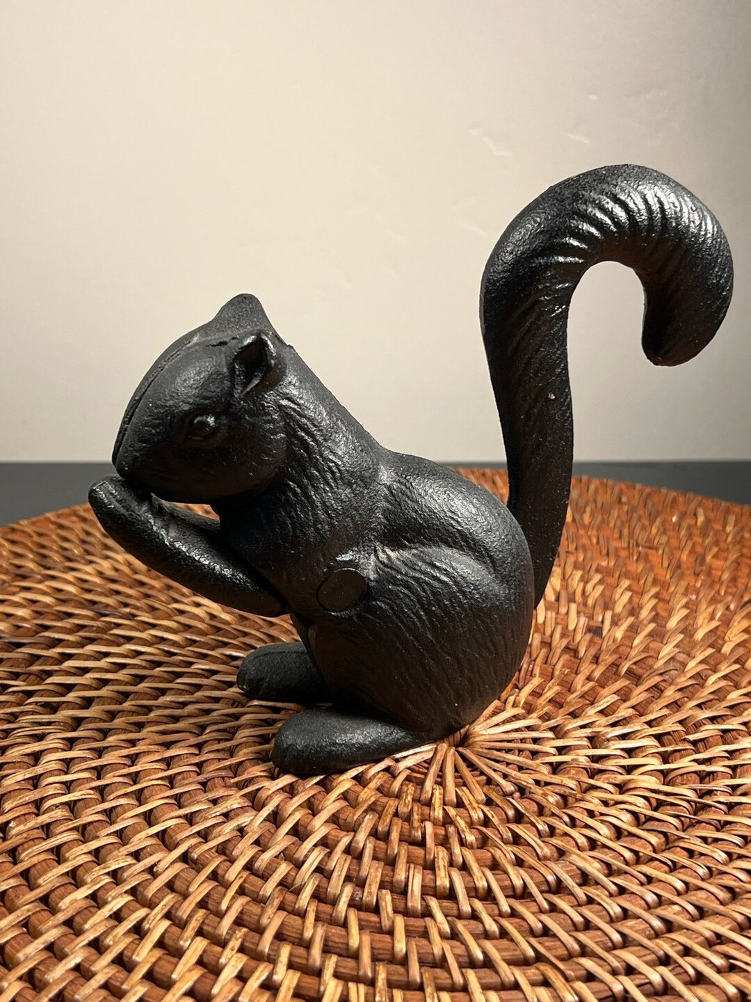 1900's Cast Iron Squirrel Nut Cracker Tail Lever Vintage Antique ...