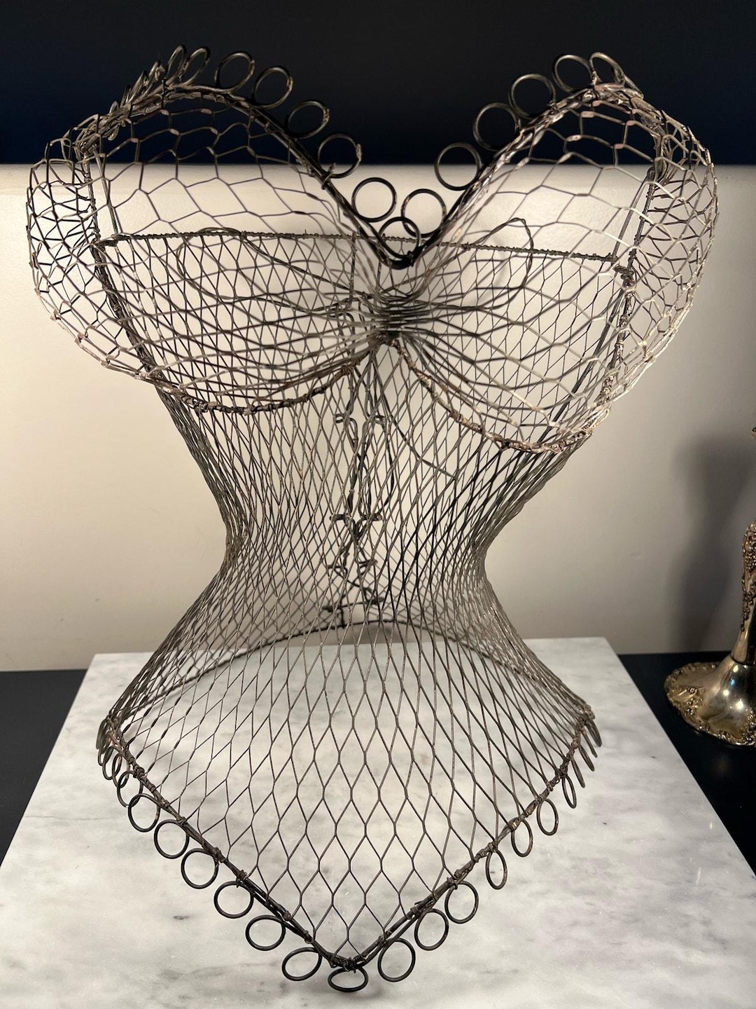 Vintage Unique French Wire Mannequin Corset/bust/bodice Form, Vintage ...