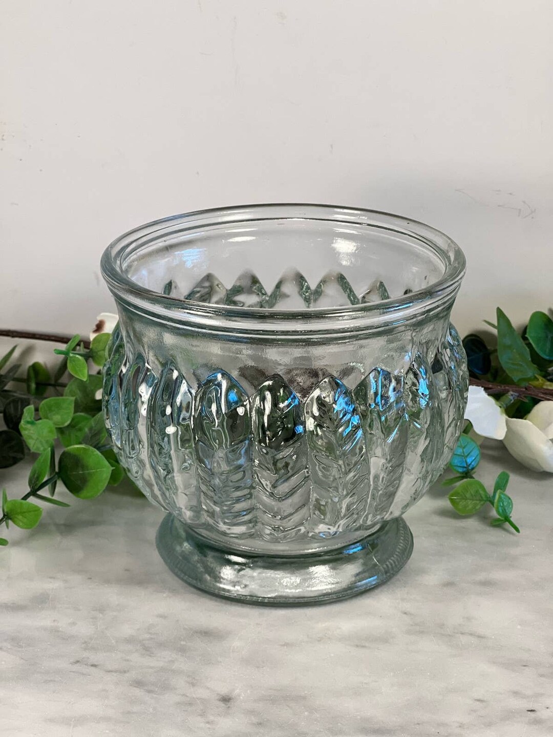 Vintage Randall Clear Glass Bowl Vase Candy Dish - Etsy