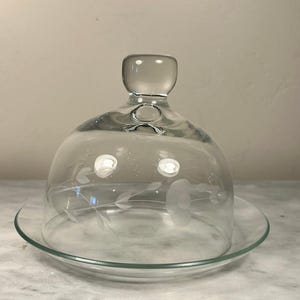 Princess House Heritage Collection Crystal Dome Round Covered Butter ...