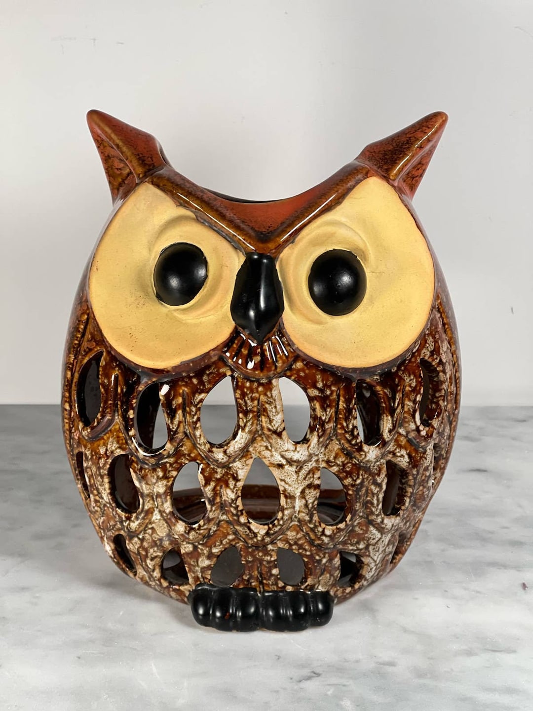 Vintage Ceramic Owl - Etsy