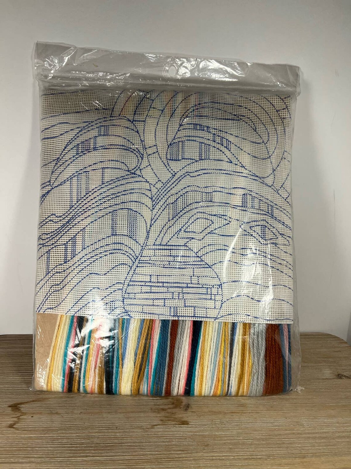 Vintage the Basket Weavers Longstitch Needlepoint Kit LS183 by Monarch ...