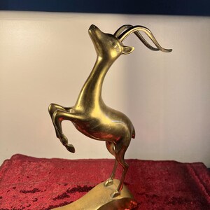 Vintage Brass MCM Large Deer Antelope Reindeer - Etsy