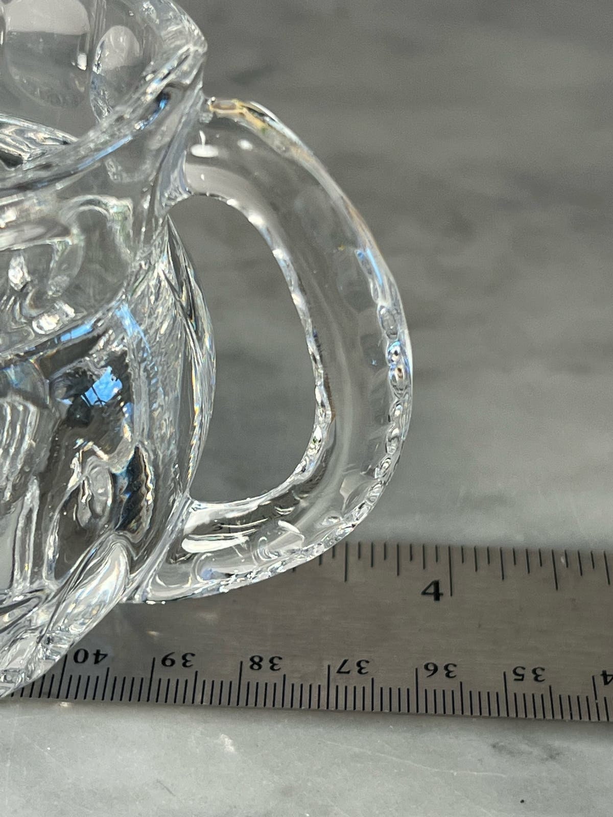 Vintage Crystal Creamer Mid Century - Etsy