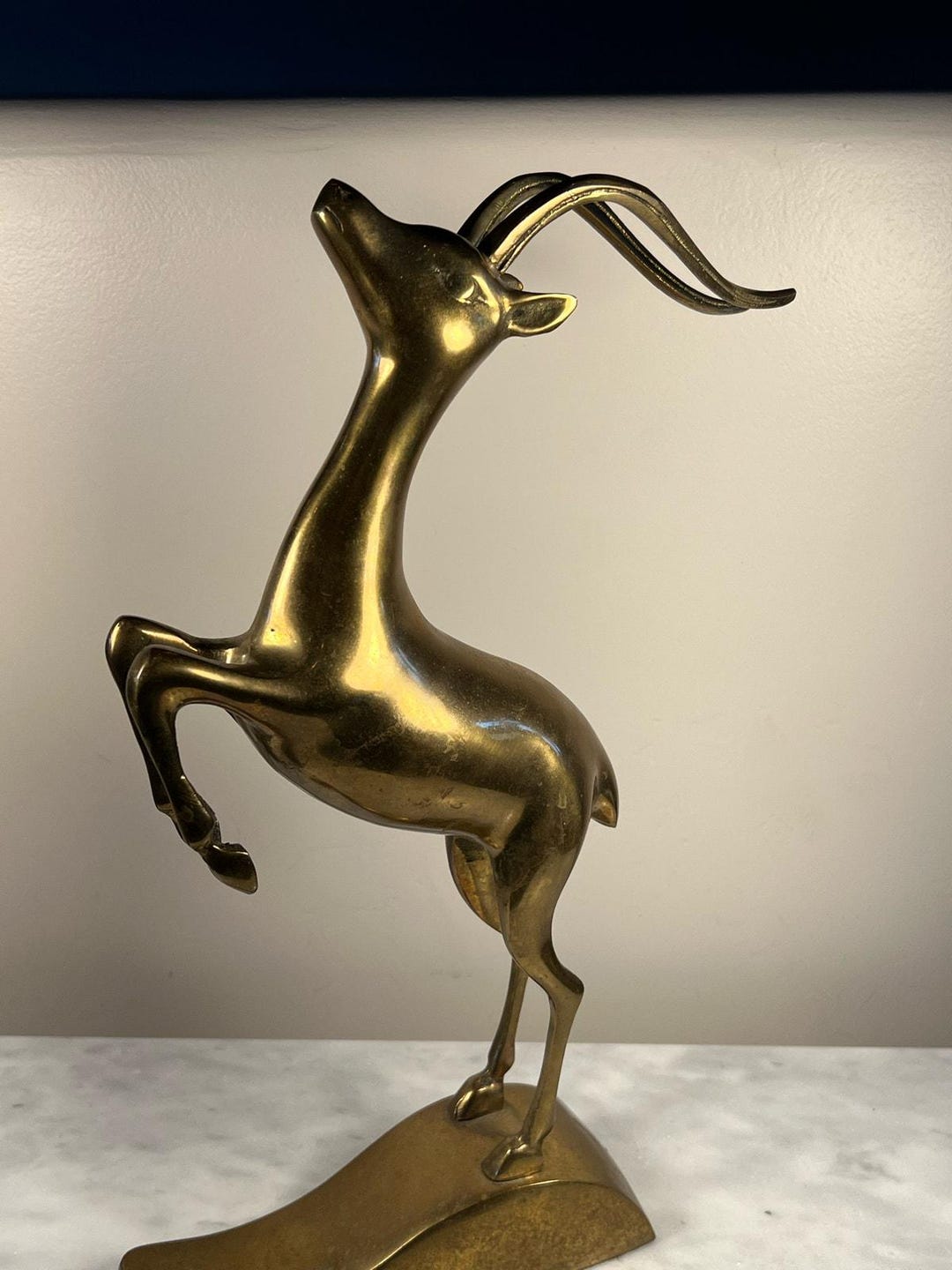 Vintage Brass MCM Large Deer Antelope Reindeer - Etsy