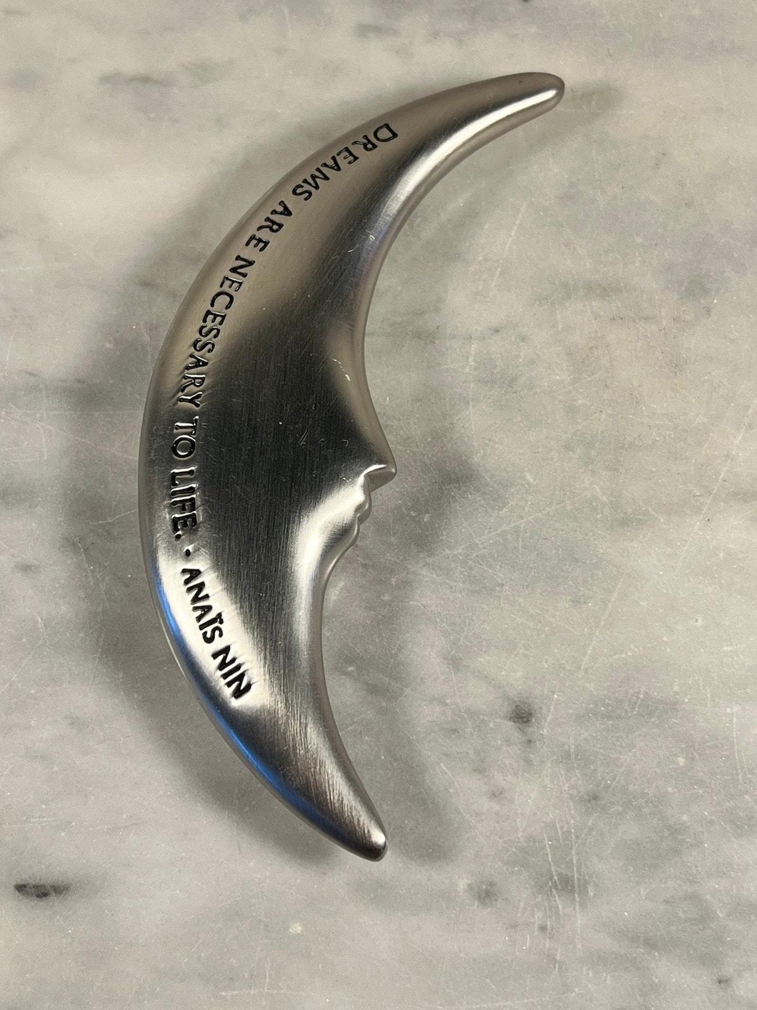 Vintage Paperweight Crescent Moon Sacchi Dreams Are Necessary to Life ...