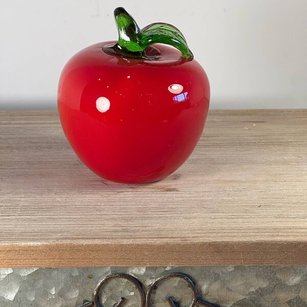 Vintage Glass Apples - Etsy