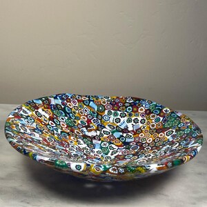 Italian Art Glass Millefiori Dish - Etsy
