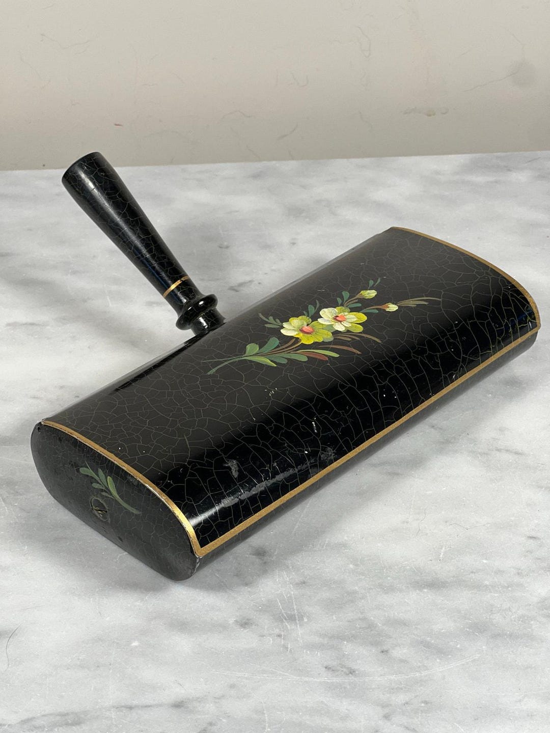 Vintage Metal Table Crumb Broom Butler Hand Painted - Etsy