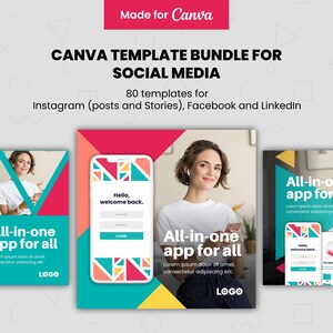 Eye-catching Canva Templates for Social Media Perfect for - Etsy
