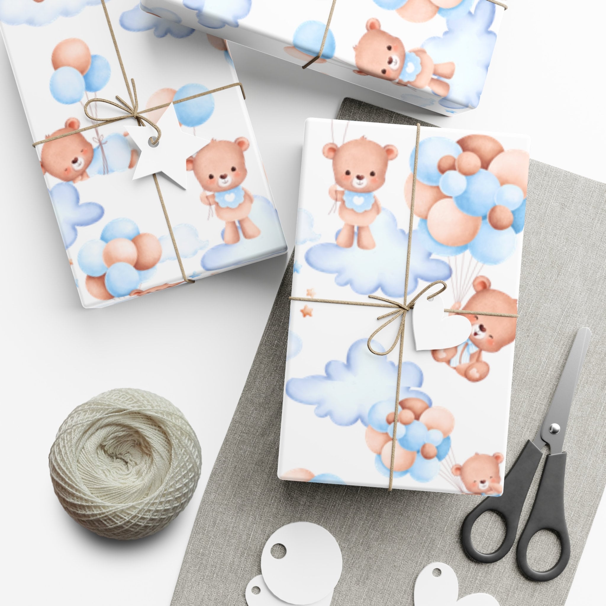 Baby Shower Gift Wrap Newborn Wrapping Paper Custom Boy Gift - Etsy