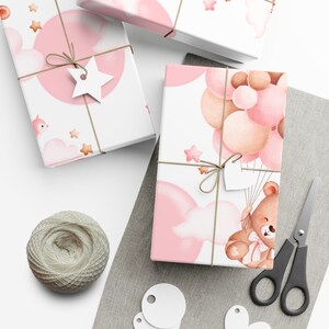 Baby Shower Gift Wrap Newborn Wrapping Paper Custom Girl Gift Wrap Baby ...