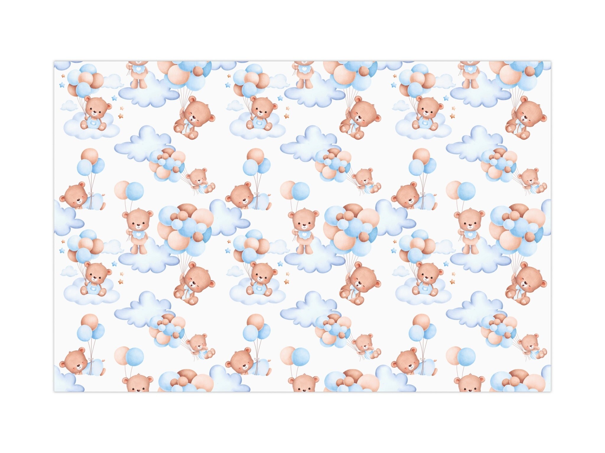 Baby Shower Gift Wrap Newborn Wrapping Paper Custom Boy Gift - Etsy