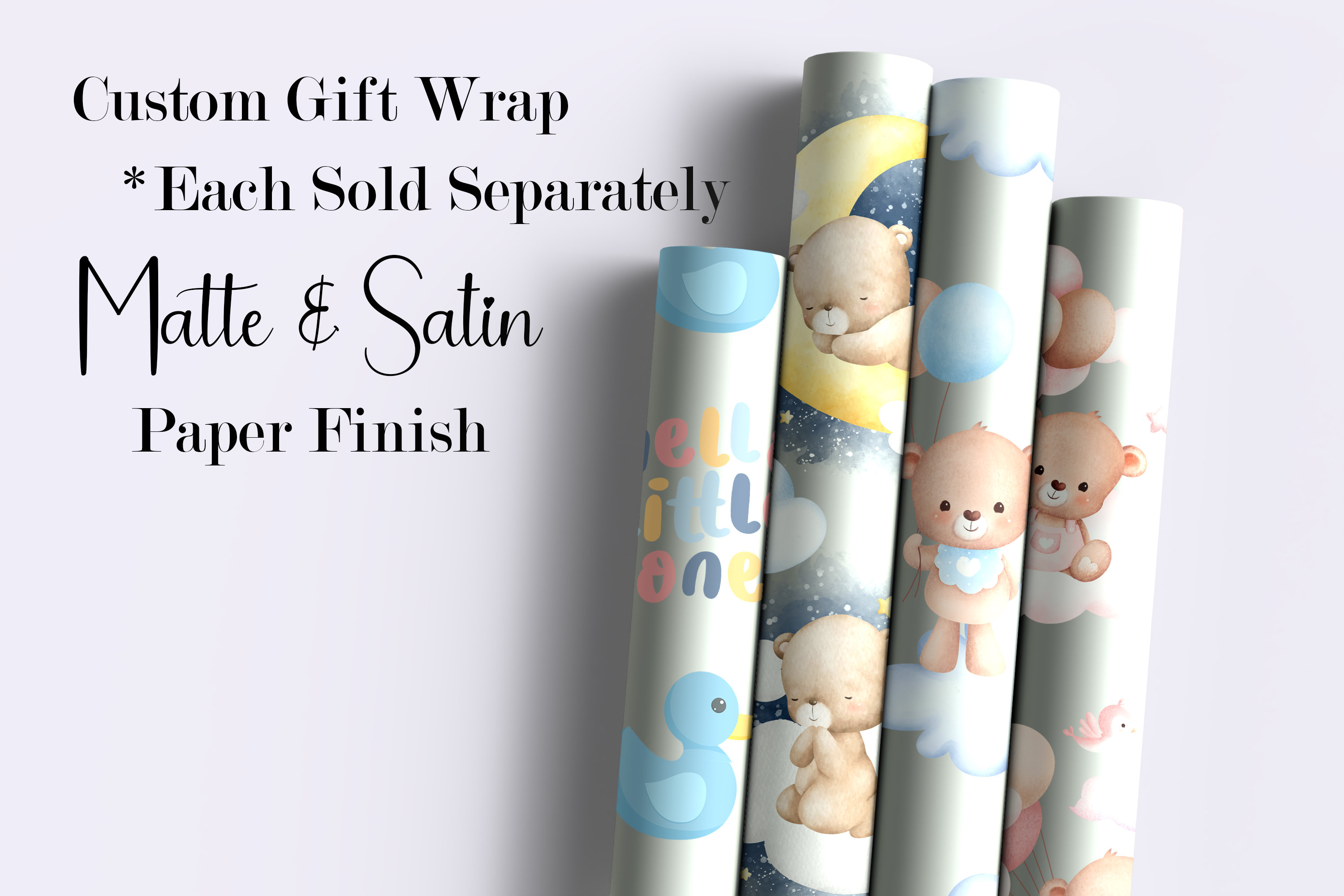 Baby Shower Gift Wrap Newborn Wrapping Paper Custom Boy Gift - Etsy