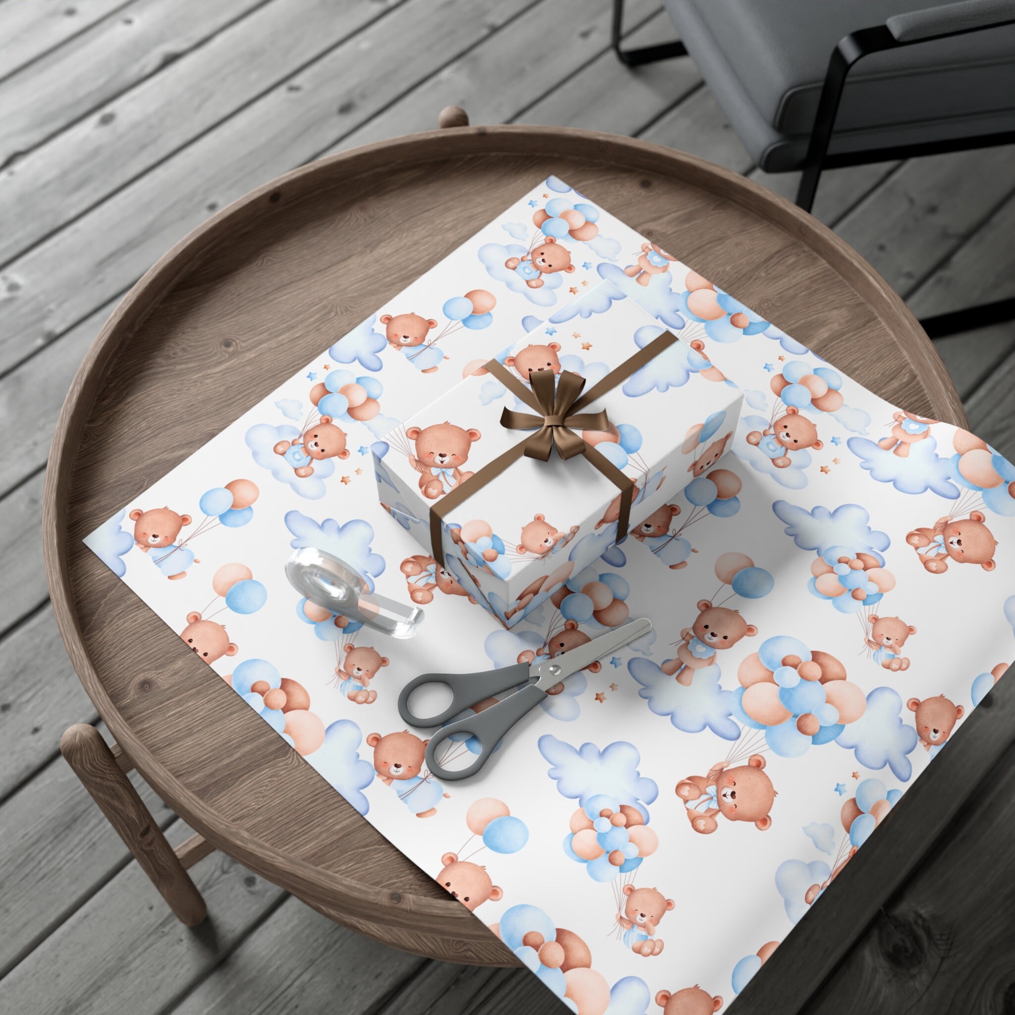 Baby Shower Gift Wrap Newborn Wrapping Paper Custom Boy Gift - Etsy