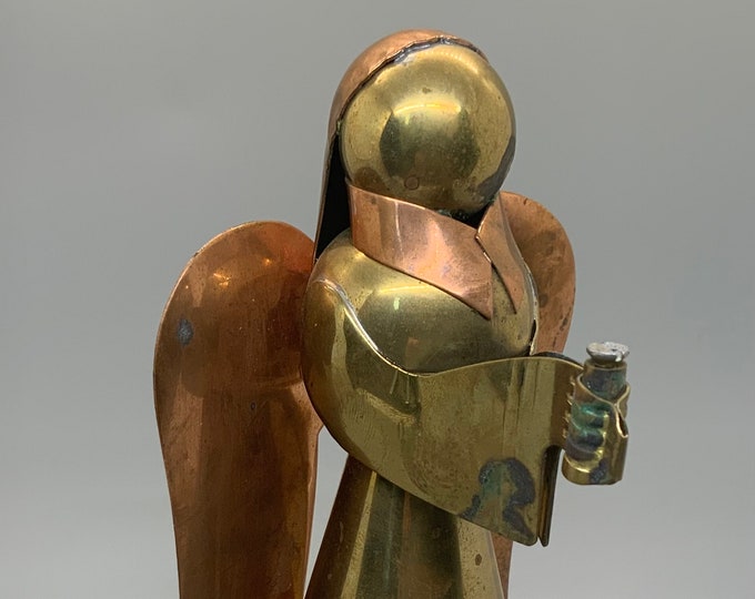 Vintage Angel Copper and Brass Angel - Etsy