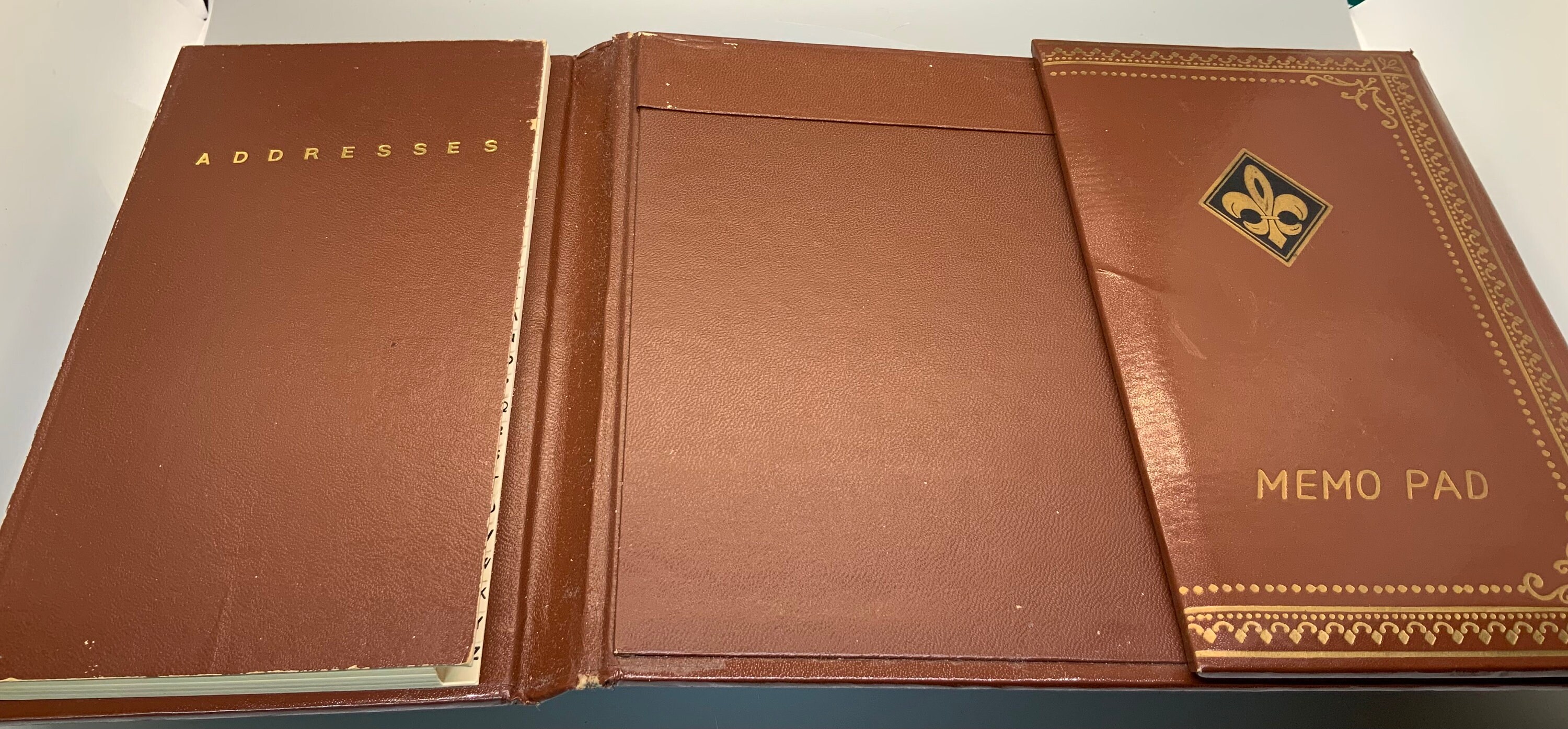 Vintage Mid Century Modern Desktop Address Book and Memo Pad Holder - Etsy