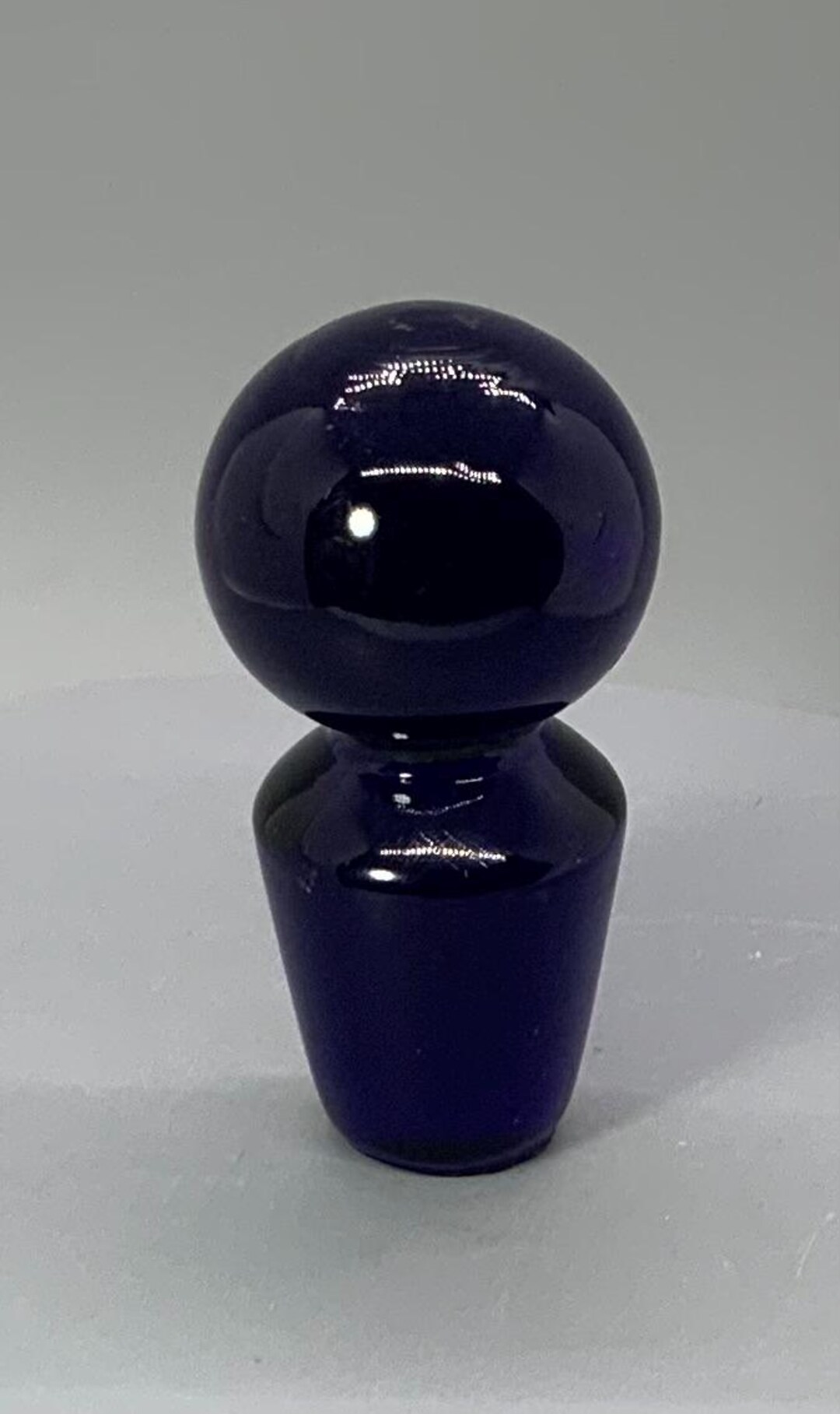 Cobalt Blue Solid Glass Stopper - Etsy