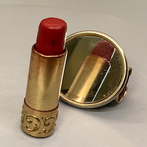 Set of Four: 1950’s Vintage Metal Lipstick Cases and Lipstick Mirror - Etsy