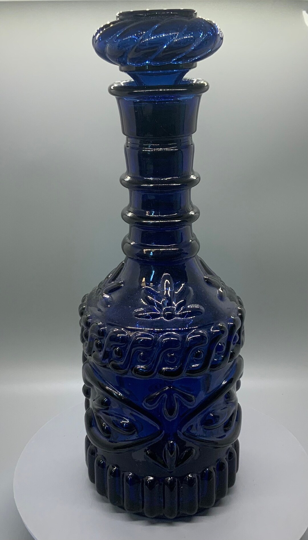 Cobalt Blue Jim Beam Liquor Bottle Decanter Kentucky Derby - Etsy