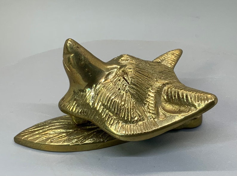 Solid Brass Fox Head Door Knocker - Etsy