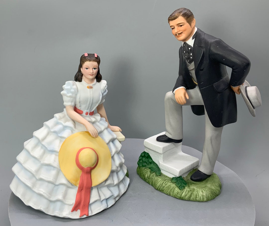 Vintage Gone With the Wind Scarlett O’hara and Rhett Butler Figurines ...