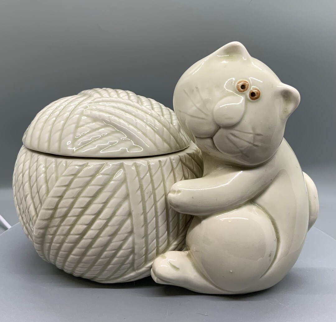 Vintage Fitz and Floyd Yarn-string Dispenser or Trinket Box - Etsy