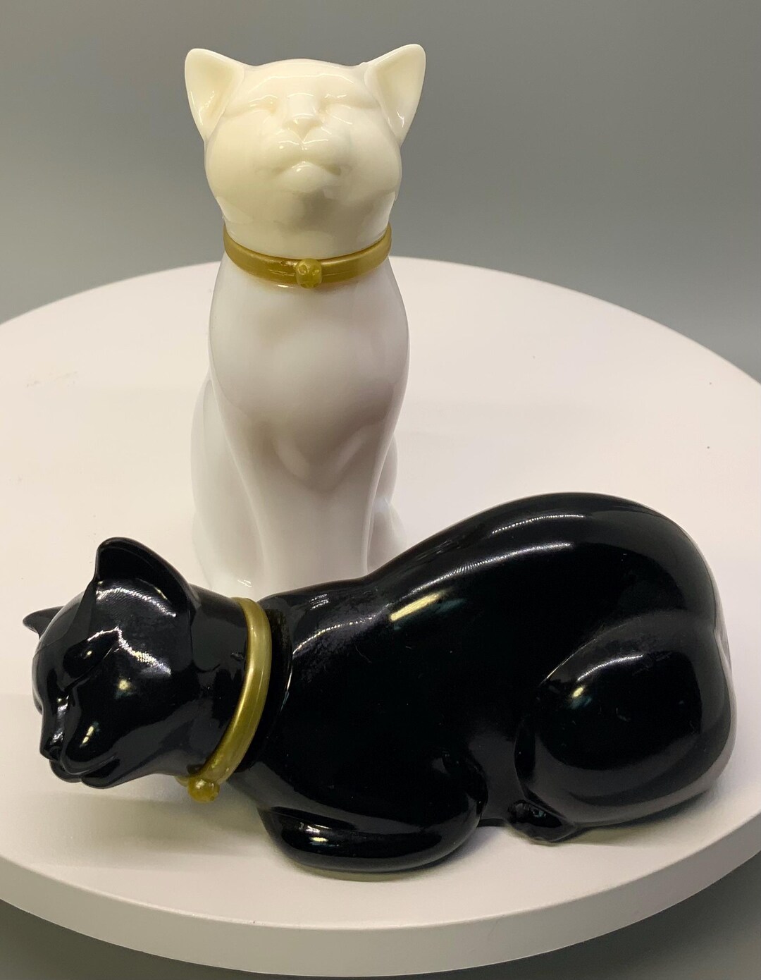 Vintage Avon Cat Cologne Bottles – Black & White Figural Kitty Pair ...