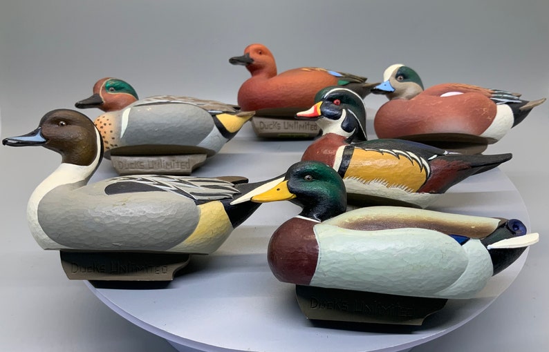 Ducks Unlimited Jett Brunet Miniature Duck Decoy Set of - Etsy