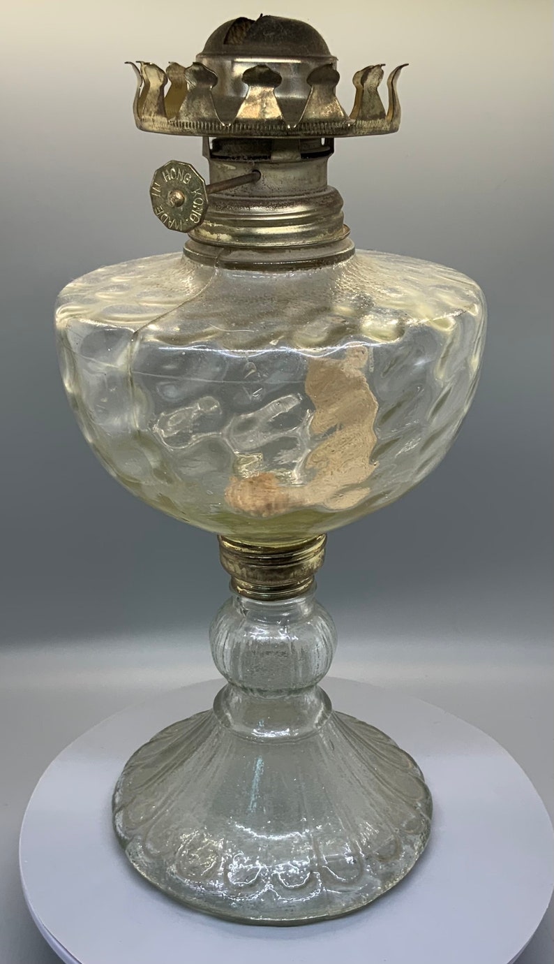 Vintage Hurricane Oil Lamp Made in Hong Kong - Etsy