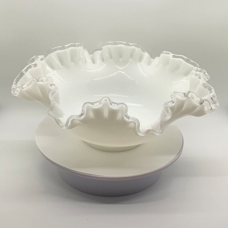 White Ruffled Edge - Etsy