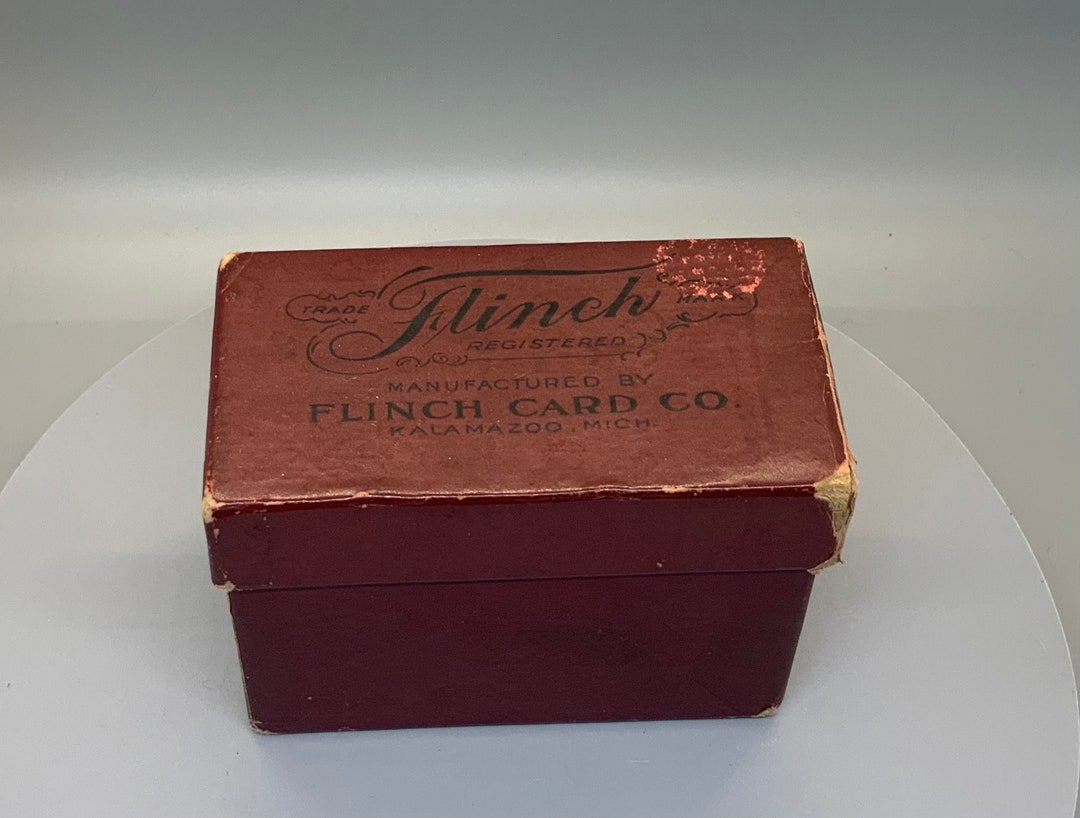 Vintage flinch Game Playing Cards in Original Box With Instructions ...