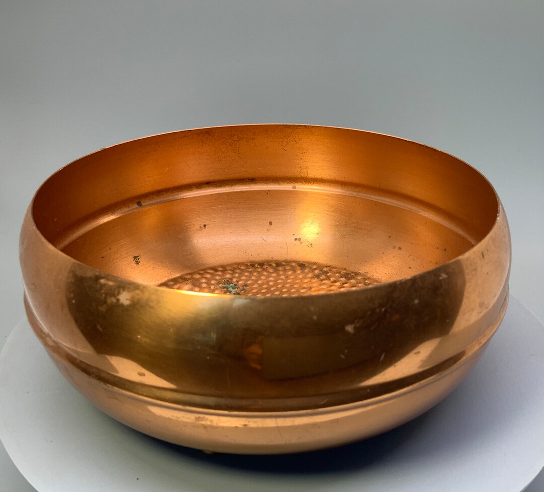 Vintage, Mid Century Modern, Coppercraft Guild Low Profile Bowl or ...