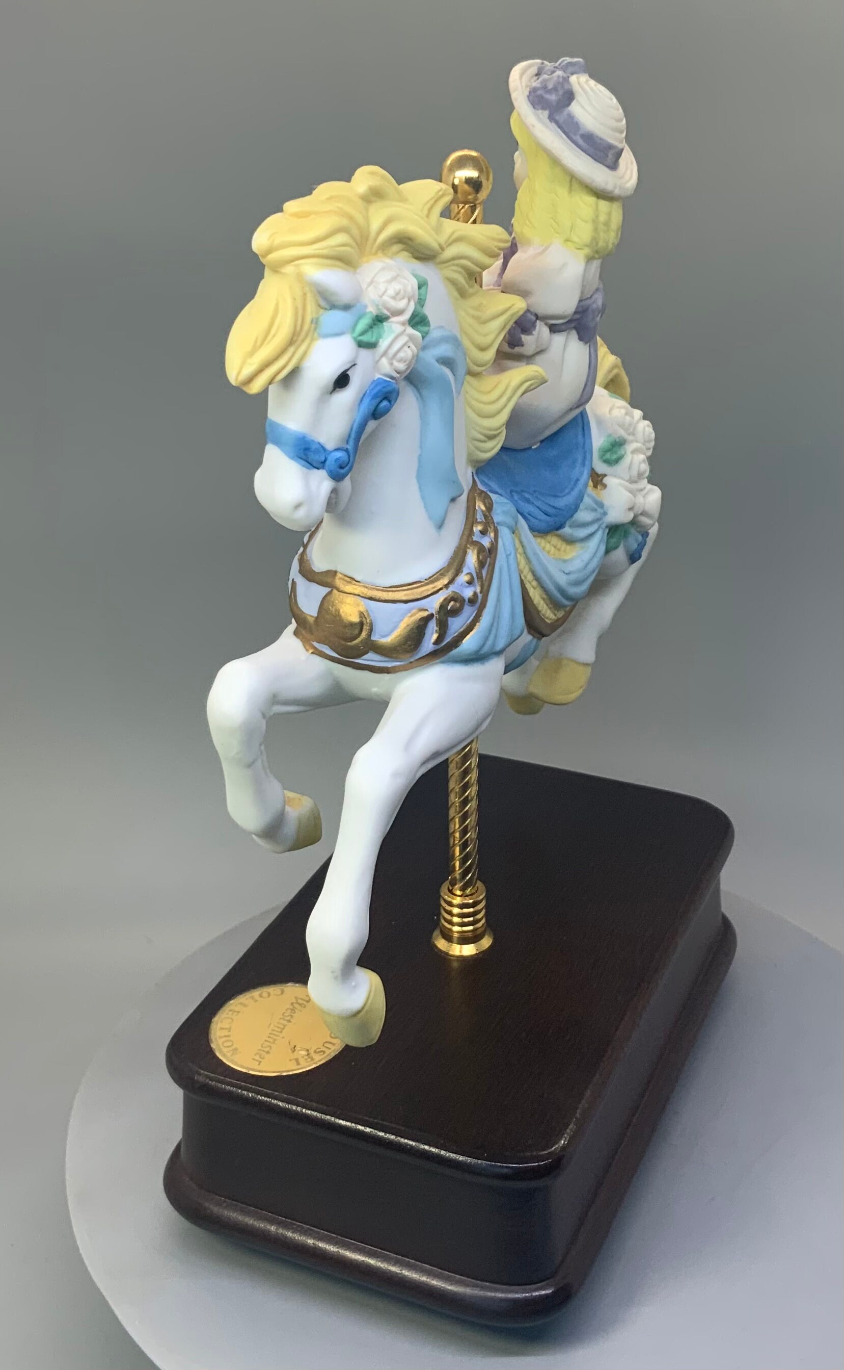 Westminster Connection Music Box Moving Carousel Horse and Girl - Etsy