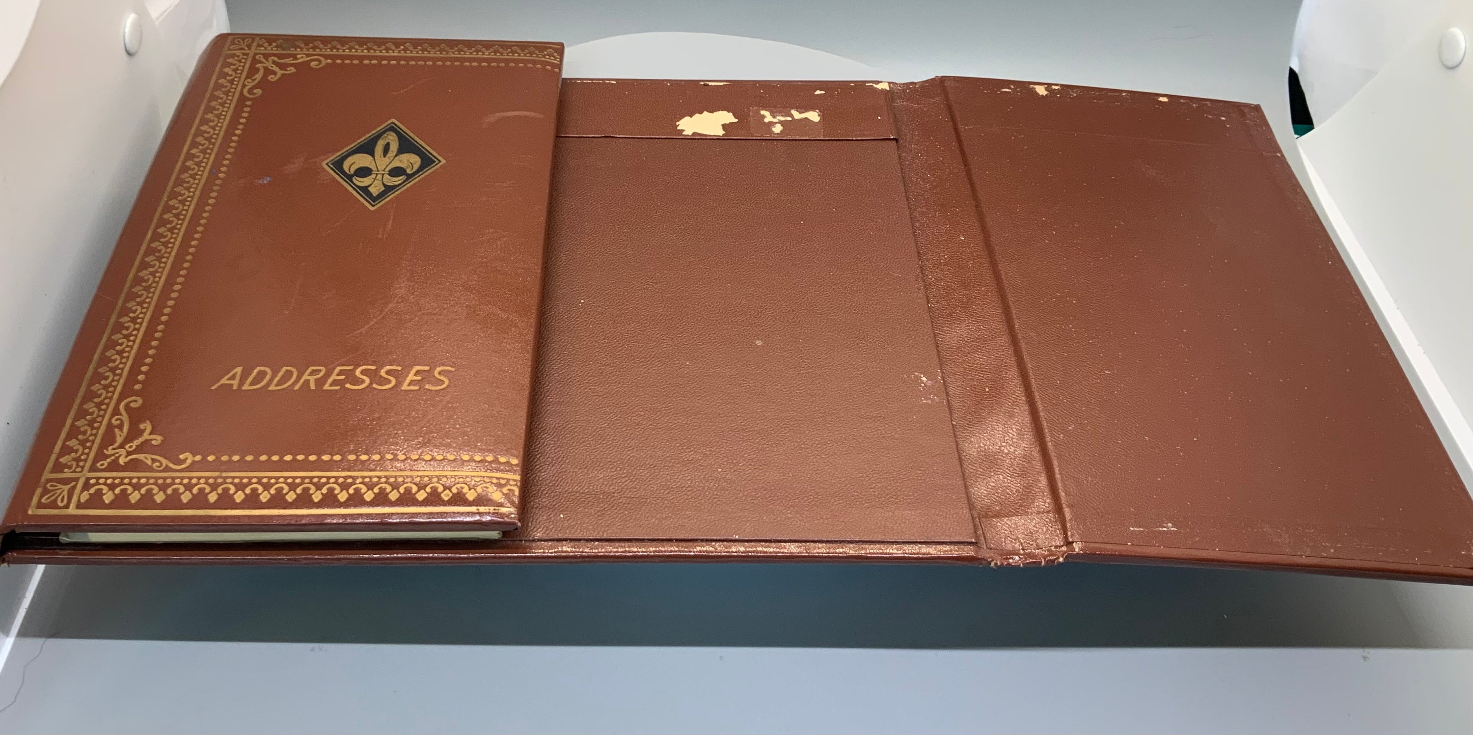 Vintage Mid Century Modern Desktop Address Book and Memo Pad Holder - Etsy