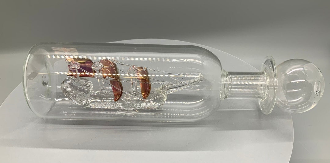 Glass Ship in Glass Bottle England - Etsy