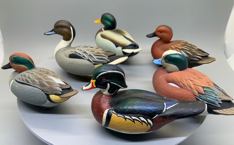 Ducks Unlimited Jett Brunet Miniature Duck Decoy Set of - Etsy