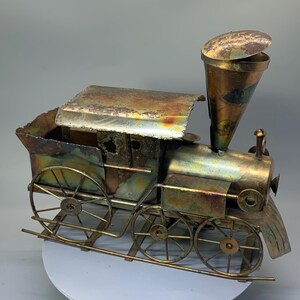 Vintage Copper Metal Locomotive Engine, Train Engine Music Box - Etsy