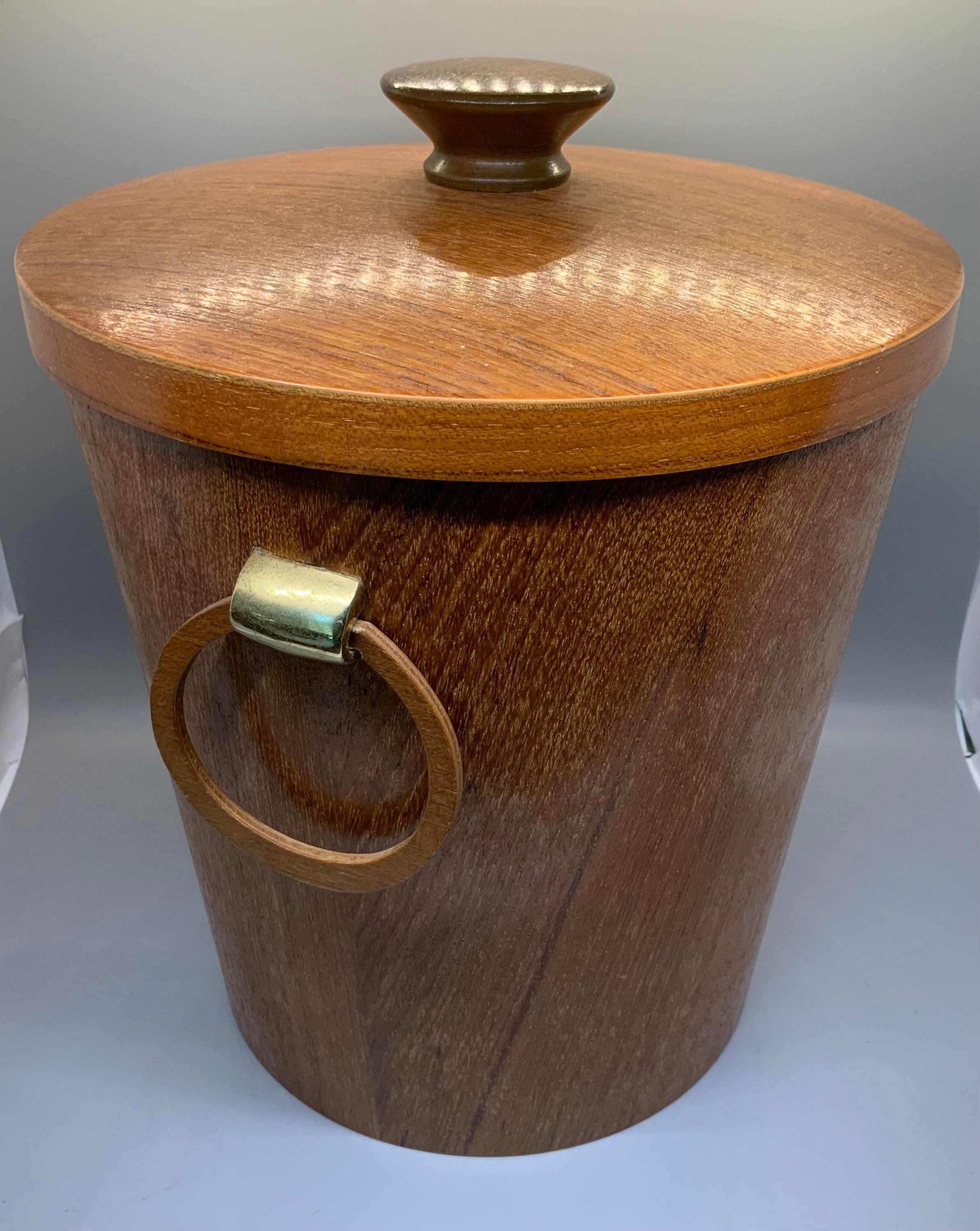 Mid Century Modern Large Teak Wood Ice Bucket - Etsy