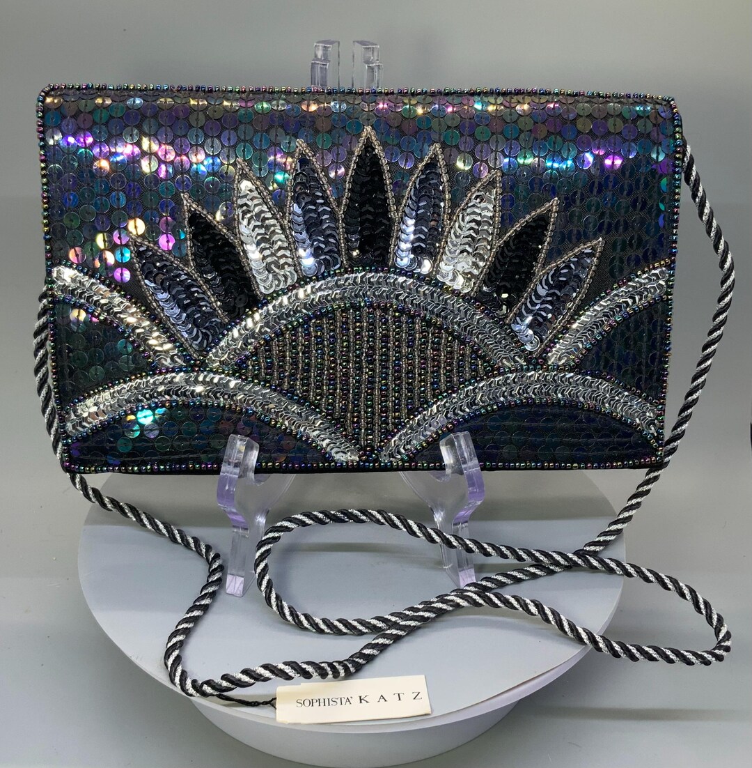 Vintage Art Deco Bead and Sequence Evening Clutch-handbag - Etsy