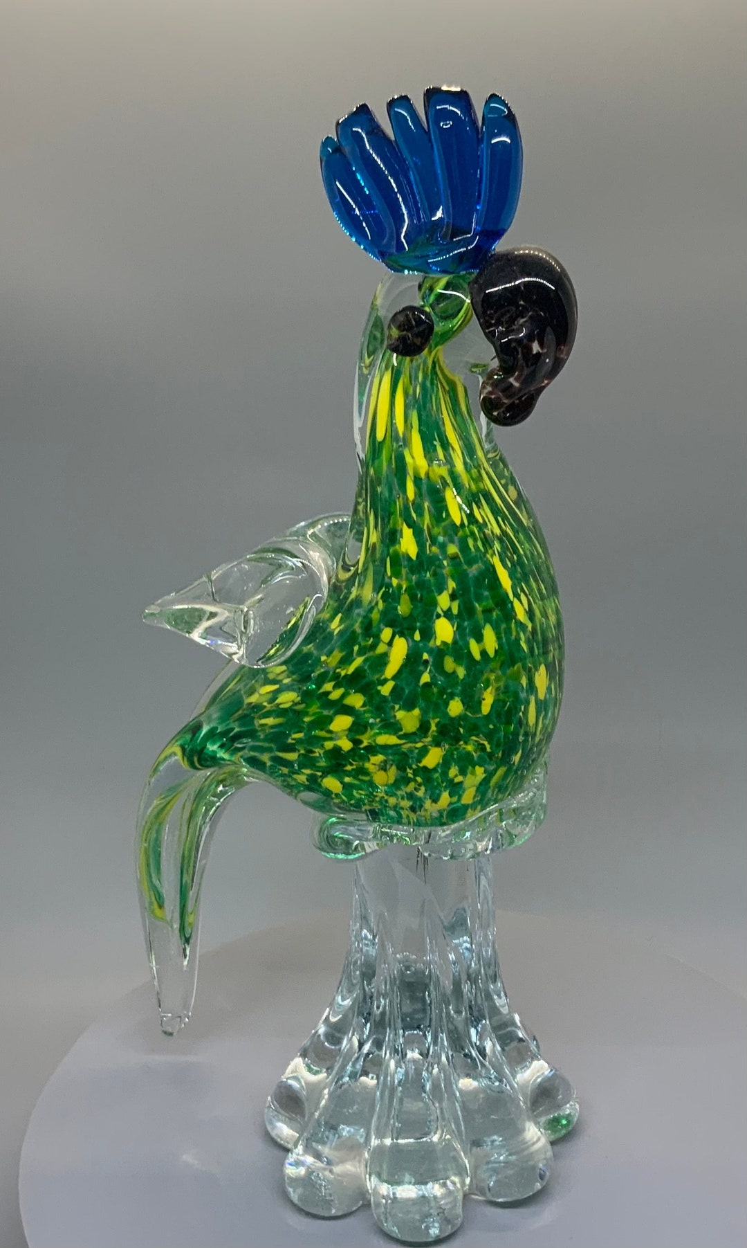 Hand Blown Murano Style Cockatiel Bird Figurine - Etsy