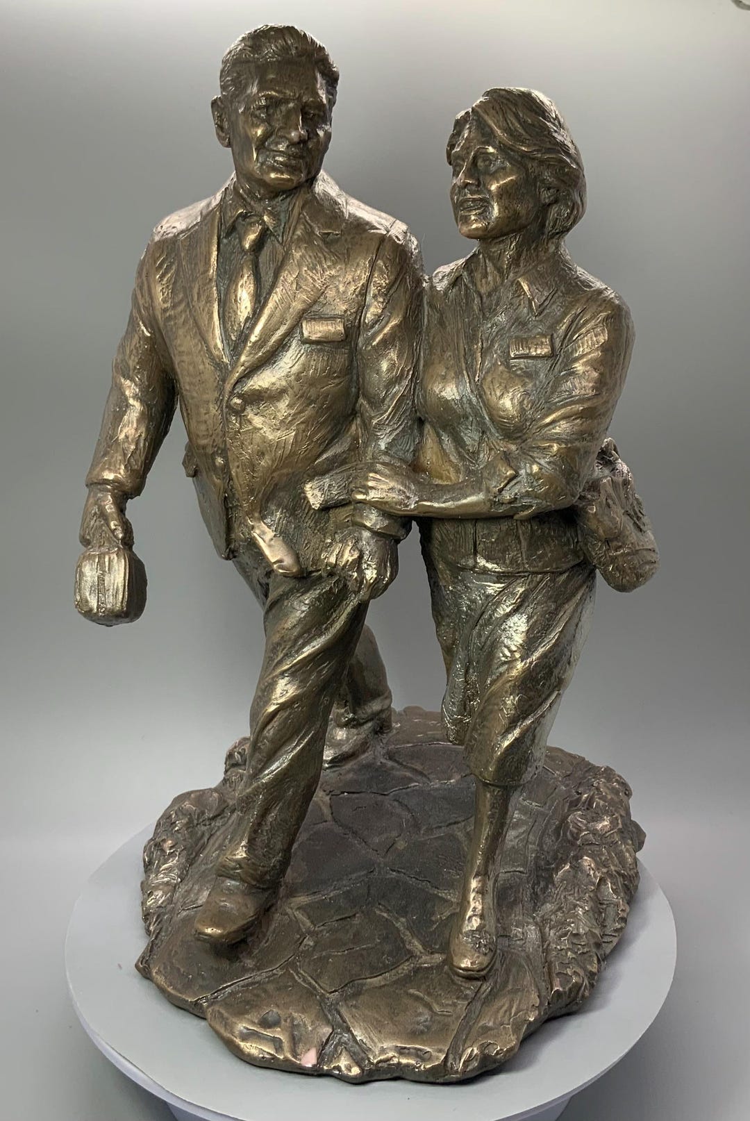 Vintage Eternal Companions Statue LDS Bronze Sculpture, Mormon Statue ...