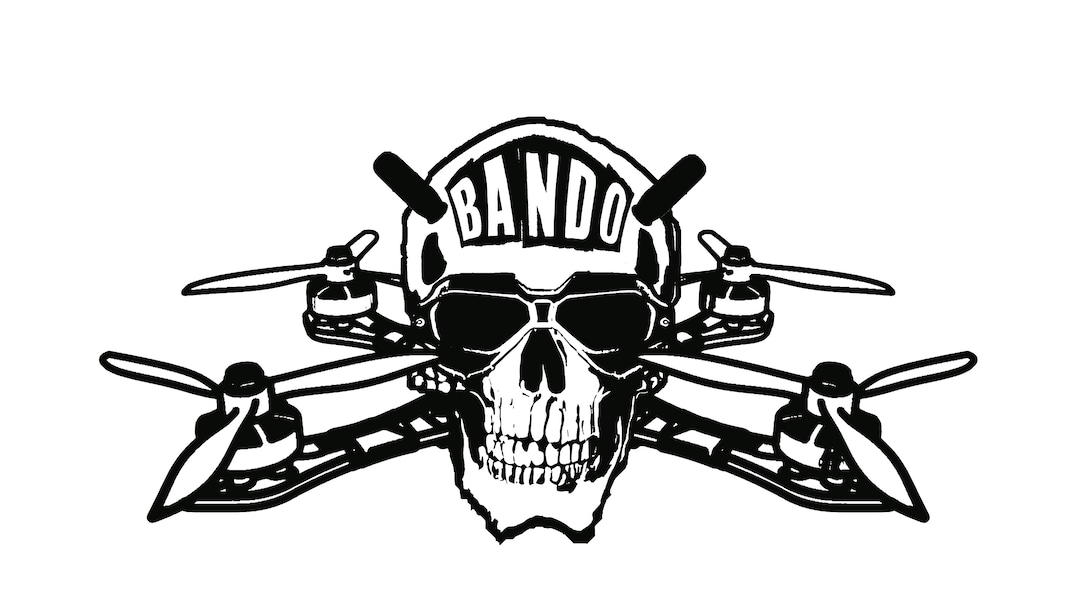 Bando Fpv-skull: FPV / Copter / Drone / Svg / Dxf / Png / Cutting Data ...
