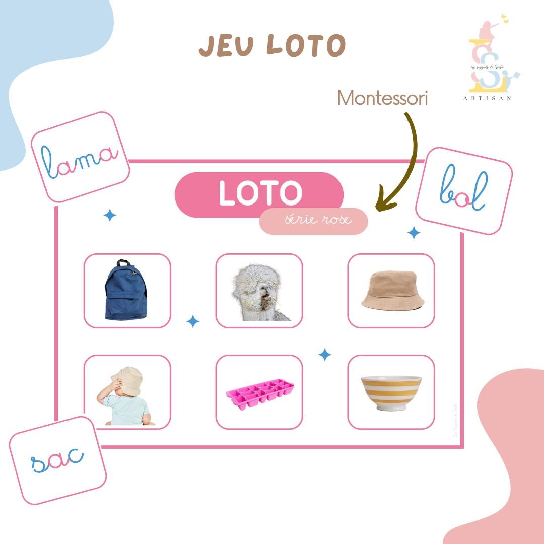 PDF Lottery Game: Montessori Pink Series - Etsy