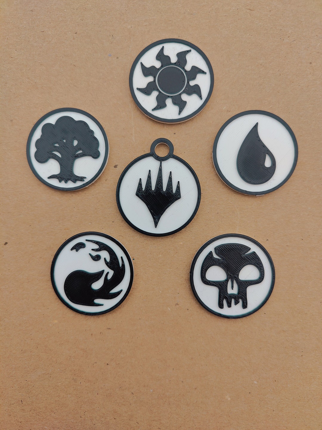 Magic: the Gathering Mana Symbols Keychain or Token/coin - Etsy