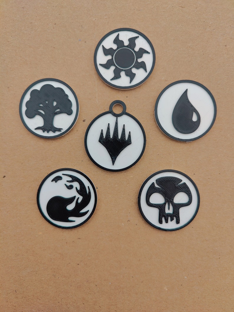 Magic: the Gathering Mana Symbols Keychain or Token/coin - Etsy